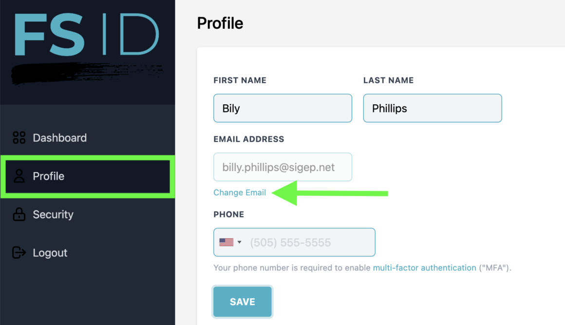 Change Your FSID Login Credentials